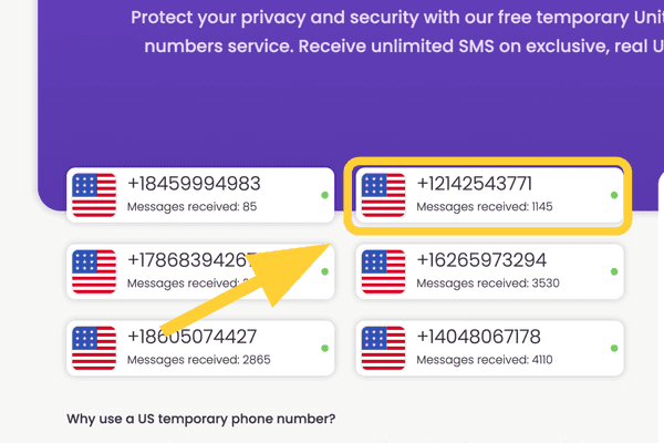 Receive SMS Online 100% Free | Exclusive Phone numbers | SMS-Temp